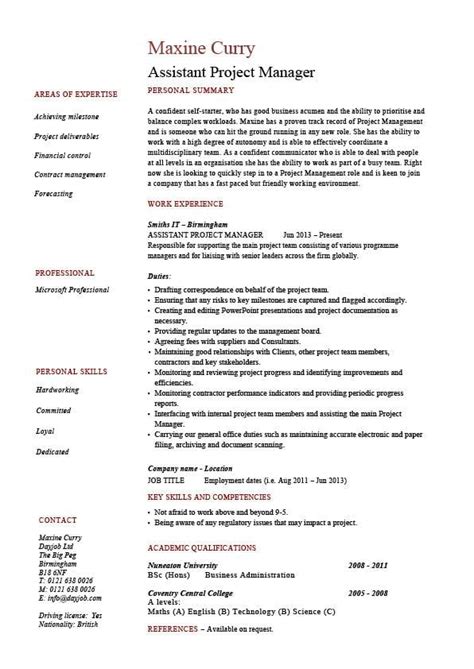 Assistant Project Manager Resume Example Guide 2024