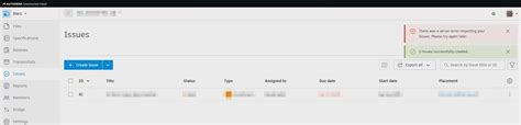 There Was A Server Error Importing Your Issues Please Try Again Later Message Displays While