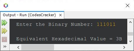 Java Program To Convert Binary To Hexadecimal