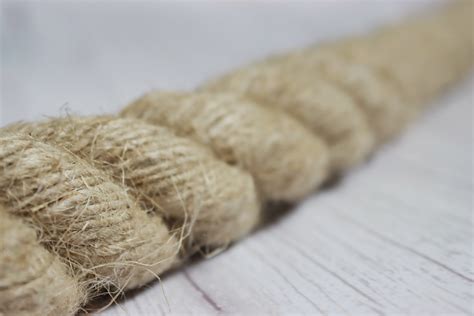 Natural Colour Bannister Rope Flax Kefi Store