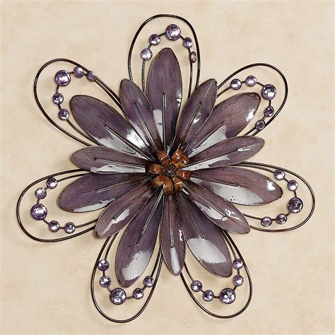 15 Photos Elevate Your Space With Exquisite Purple Flower Metal Wall Art