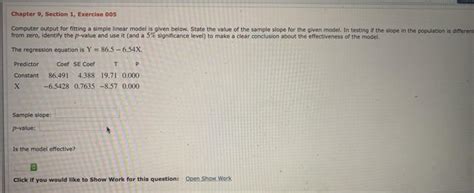 Solved Chapter 9 Section 1 Exercise Dos Computer Output