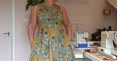 Home Sewn Dress Pattern Is The Breezy Dress From Ellie And Mac