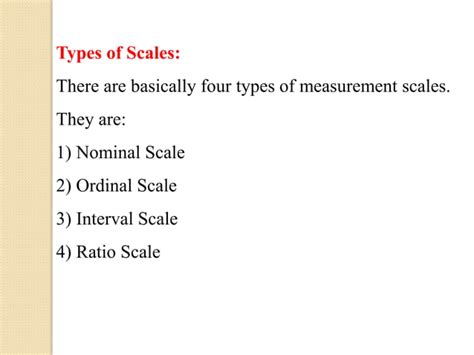 Types Of Scales And Scaling Techniques PPTX Science