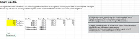 EXCEL Solver Challenges TechHub Training