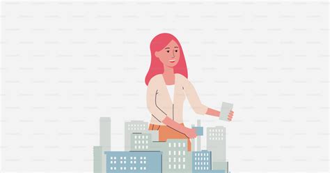 건축가 또는 건설자 여성 만화 캐릭터는 창의적인 디자인 프로젝트를 만들고 흰색 배경에 분리된 평면 벡터 삽화를 만든다 직장에서 건축 에이전시 직원 사진