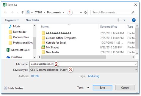 How To Export Gal Global Address List To Csv File In Outlook