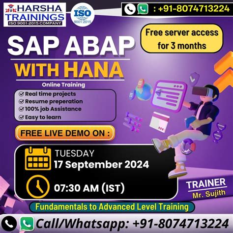 Harsha Trainings On Linkedin Hi All Greetings From Harsha Trainings 👉 Sap Abap With Hana Training
