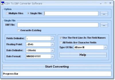 CSV To DBF Converter Software Download Convert One Of Many CSV