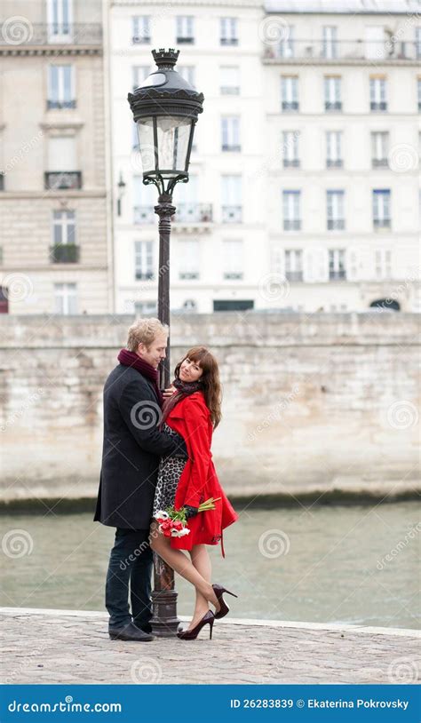 Dating Couple In Paris Stock Image Image Of Heels Girl