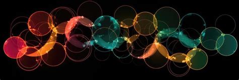 Premium Ai Image A Series Of Interconnected Colorful Circles Forming A Larger Shape Background