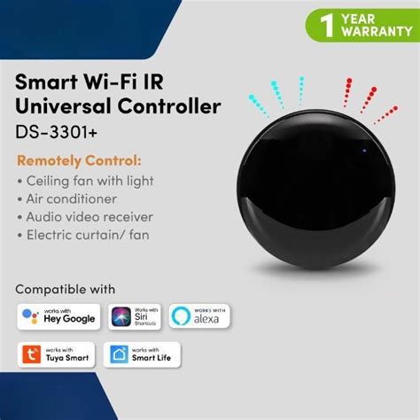 Smart Wifi Universal Infrared Controller Wi Fi Ir App Controllable Smart Home Universal