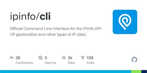github ipinfo cli official command line interface for the ipinfo api