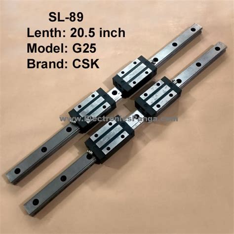 Cnc Csk G25 Double Linear Slides With Four Bearings 20 5inch Length Sl 89 Star International