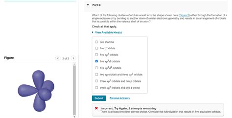 Solved Which Of The Following Clusters Of Orbitals Would