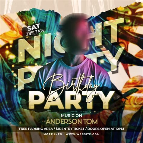 인스 타 그램 스토리를위한 클럽 Dj 파티 전단지 소셜 미디어 게시물 및 웹 배너 Png Psd 무료 다운로드 Pikbest