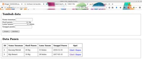 Membuat CRUD OOP Dalam 1 File Teknologi Informasi