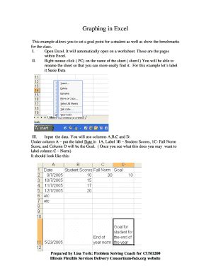 Fillable Online Graphing In Excel Fax Email Print PdfFiller
