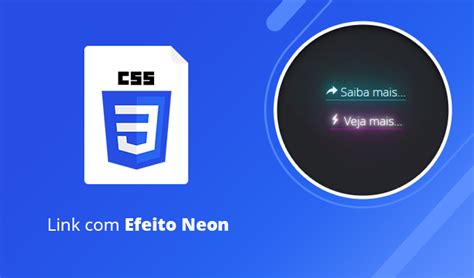 Link efeito Neon Códigos Css Prontos Loop Nerd