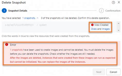 Delete Unnecessary Snapshots To Prevent Unnecessary Snapshot Costs Elastic Compute Service