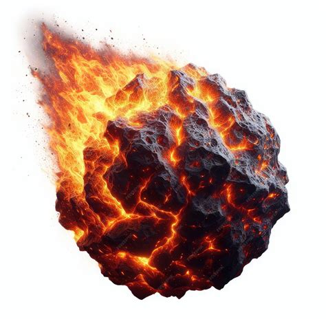 Premium Photo Brilliant Massive Asteroids Comet Flaming Meteorites