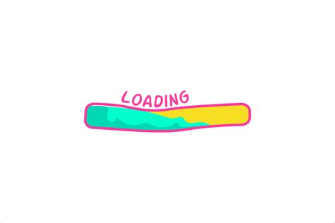 Loading Progress Bar Sticker Design Vector Art At Vecteezy