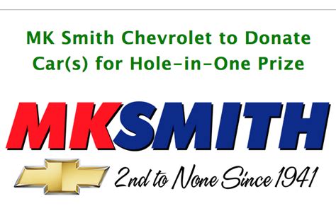 M K Smith Chevrolet Donates Hole In One Prize 19th Hole Media Zeb