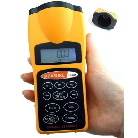 Car Sponge Ultrasonic Distance Measure Meter Laser Pointer For Industrial Packaging Type Box