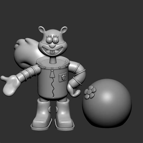 Stl File Sandy Cheeks 👾・3d Printing Design To Download・cults