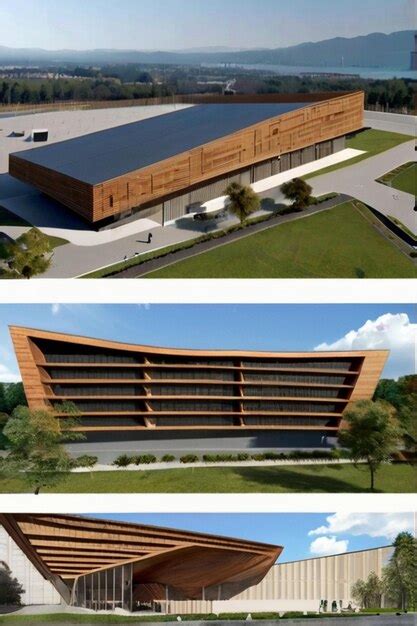 Proposed Wood Coloredvernacular Parametric Convention Center Premium