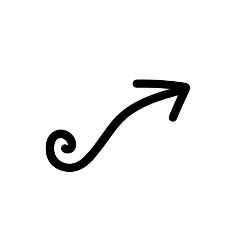 Arrow Curl Line Symbol Illustration Free Photo Illustration Rawpixel