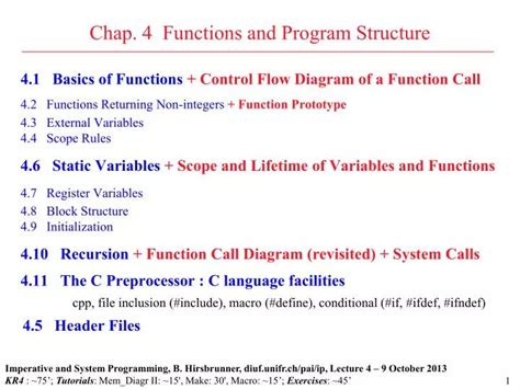 Ppt Chap 4 Functions And Program Structure Powerpoint Presentation