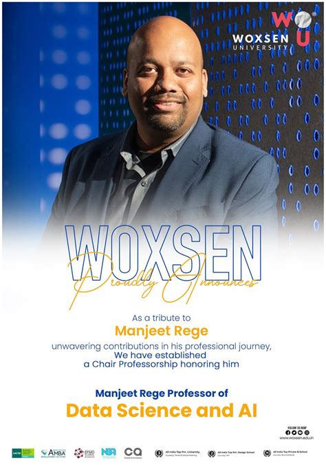 Shahid Mohammad Ganie On Linkedin Thank You For Appointing Me As Chair Professor Manjeet Rege