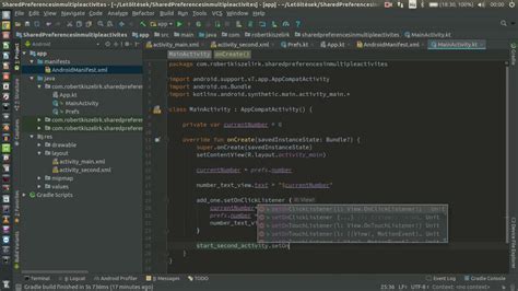 Android Kotlin Usage Tutorial 097 Sharedpreference In Multiple Activity Youtube