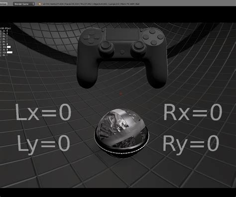 Blender Game Engine PS Controller Python Script Free VR AR Low Poly D Model Animated