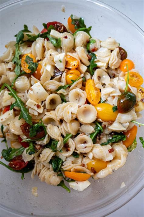 Easy Orecchiette Pasta Salad Recipe Tasting With Tina