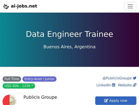 Hiring Data Engineer Trainee In Buenos Aires Argentina Raimljobs