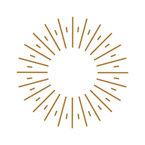 Premium Vector Sunburst Abstract Decorative Element Vector Illustration