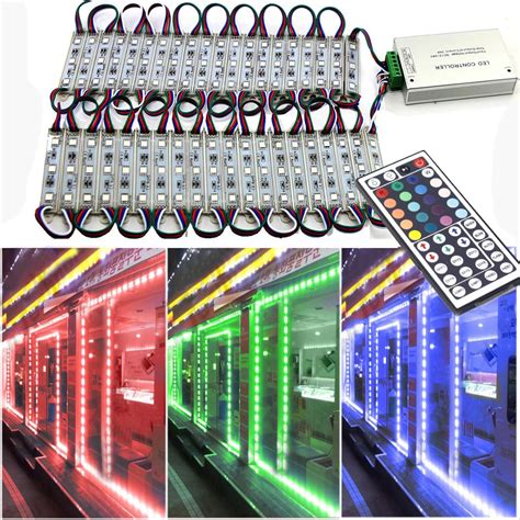 Módulo Rgb De Luz 3 Led Dc12v Luz Impermeable Sm Grandado