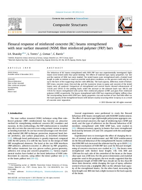 Pdf Flexural Response Of Reinforced Concrete Rc Beams Strengthened