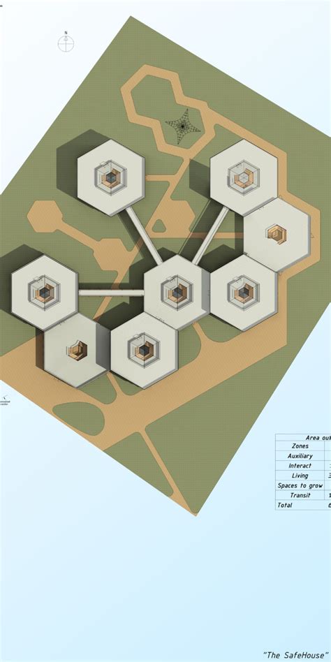 The Safehouse Entry Architecture Design Process Geometric Pattern
