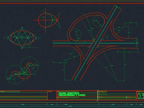 Geometric Figures Circle Ellipse Dwg Block For Autocad • Designs Cad