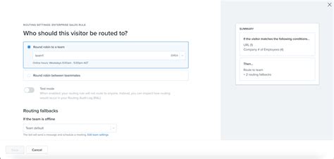 Create Routing Rules For Sales Users