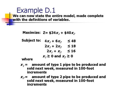 Linear Programming Review Characteristics Of Linear Programming Models