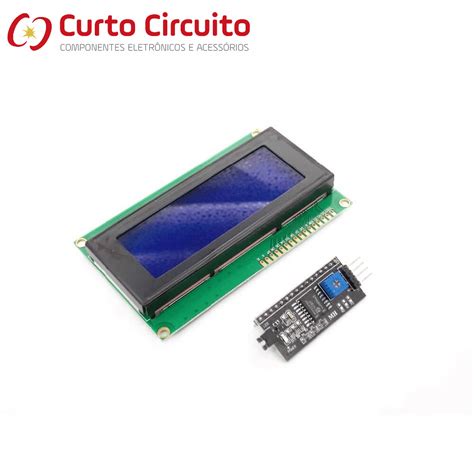 Display Lcd 20x4 Serial I2c Com Backlight Azul Com Nota Fiscal