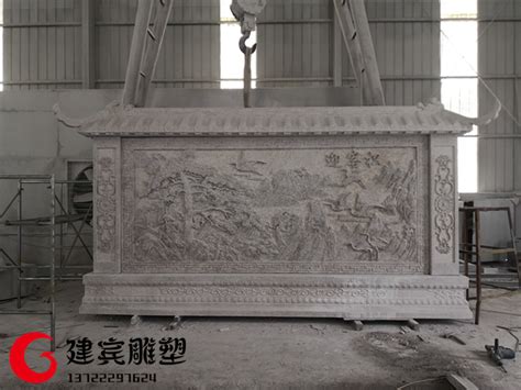 孝感大悟石雕影壁墙安装案例 成功案例 曲阳县建宾雕刻厂