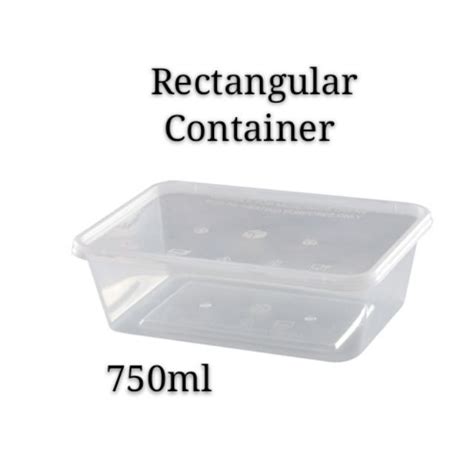 Rectangular Food Container 750ml Bekas Makanan Lazada