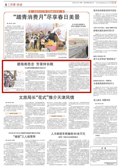 媒体聚焦丨天津日报：碧海寄思念 芳草伴长眠骨灰活动生态