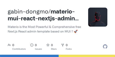 Github Gabin Dongmomaterio Mui React Nextjs Admin Template Free Materio Is The Most Powerful