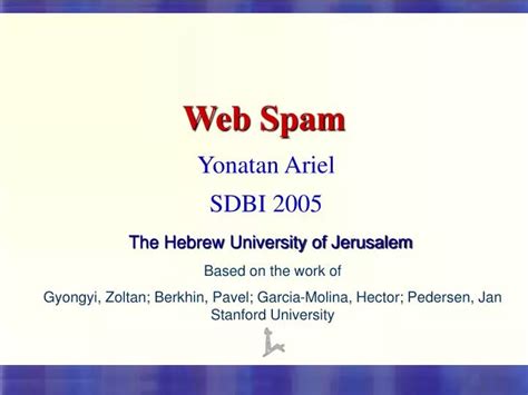 PPT Web Spam PowerPoint Presentation Free Download ID 5933700